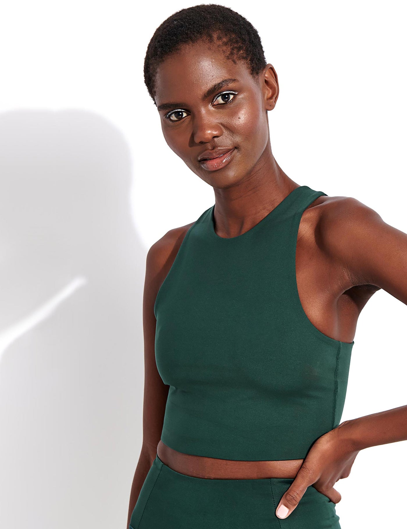 Girlfriend Collective | Dylan Bra - Moss | The Sports Edit